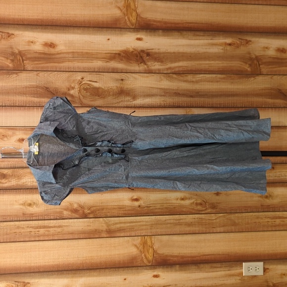 Modcloth | Dresses | Modcloth Grey Shirt Dress About The Artist Belt ...